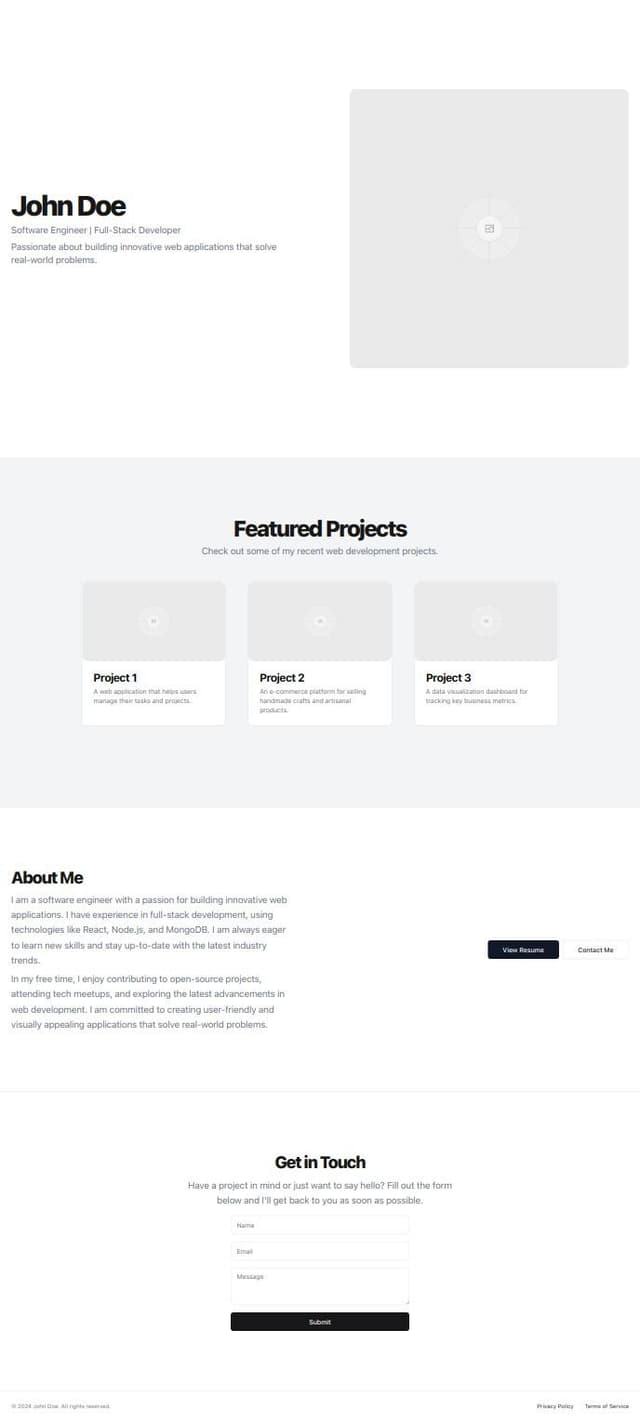 Create portfolio website | A shadcn/ui and v0 generation - v0