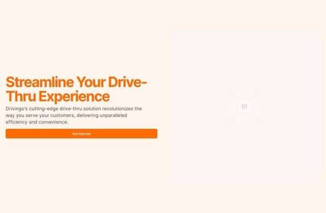 Create a website first page with a compelling hero section styled in ...