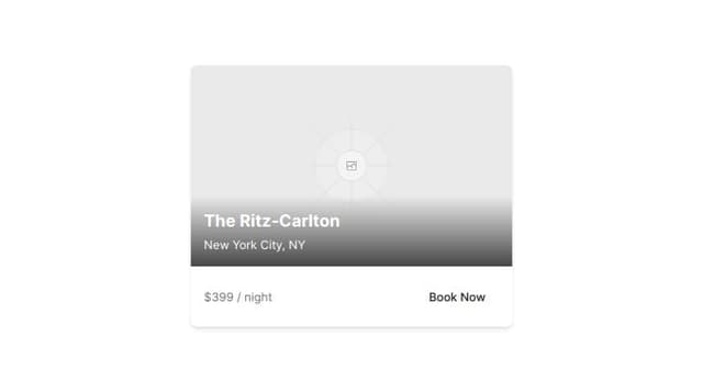 Create a card which have hotel rooms images and hotel name, location ...