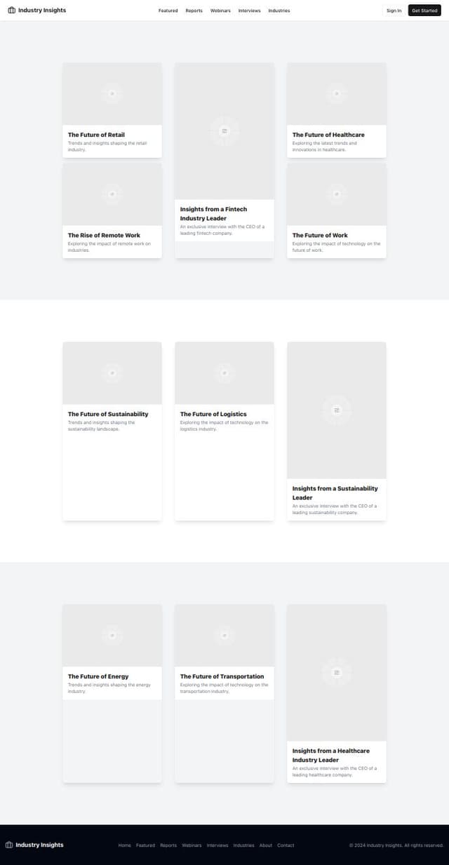 Industry Insights and Research: Provide access to industry-specific ...