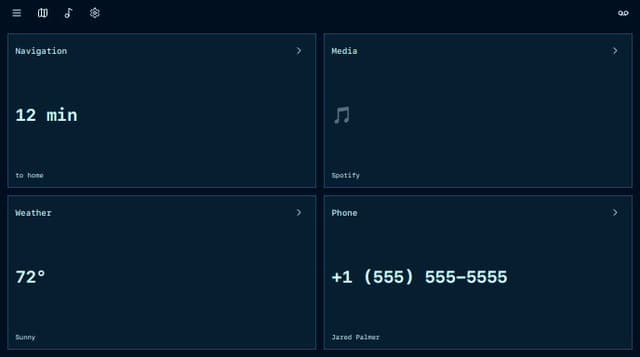 Android Auto UI clone. | A shadcn/ui and v0 generation - v0
