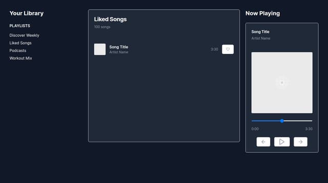 music player ui like spotify | A shadcn/ui and v0 generation - v0