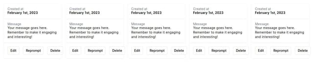 Create a page where users are able to edit the messages they have just ...