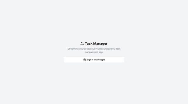 Create a login page for a simple task management application. The page ...