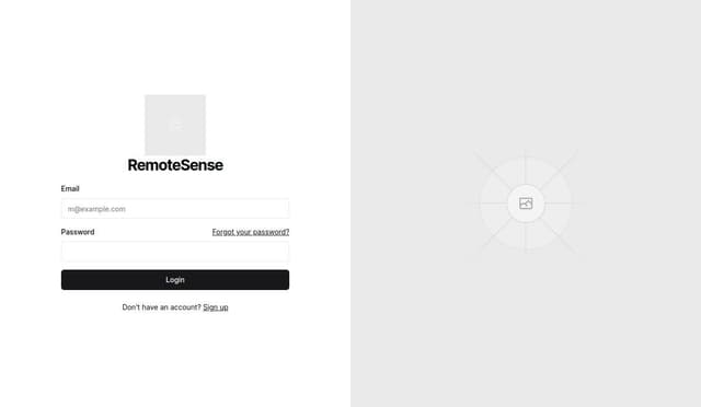 A login page for a remote sensing company works for farming. | A shadcn/ui and v0 generation - v0