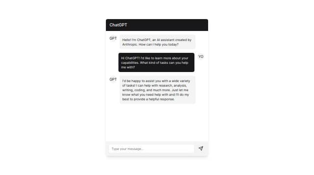 simple chat bot ia | A shadcn/ui and v0 generation - v0