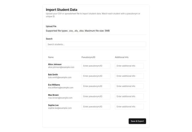 Create a user interface in React for an application that allows users ...