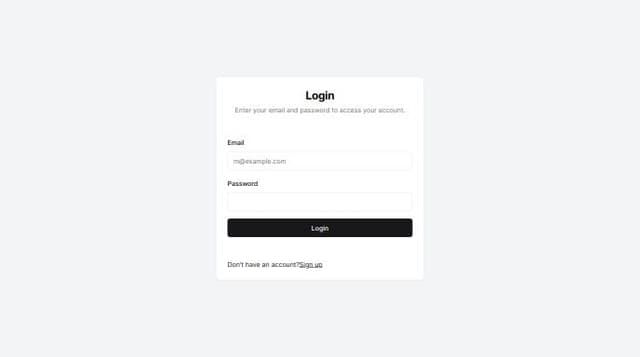 Login screen react js with tailwindcss | A shadcn/ui and v0 generation - v0