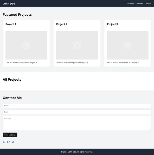 view full portfolio page | A shadcn/ui and v0 generation - v0