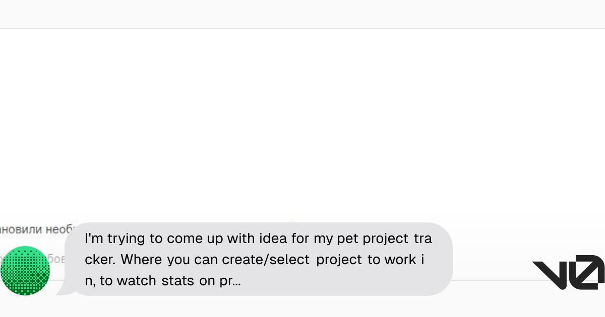 I'm trying to come up with idea for my pet project tracker. Where you ...