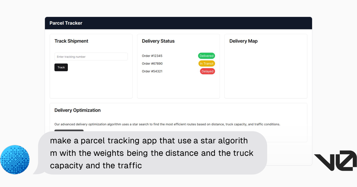 make a parcel tracking app that use a star algorithm with the weights ...