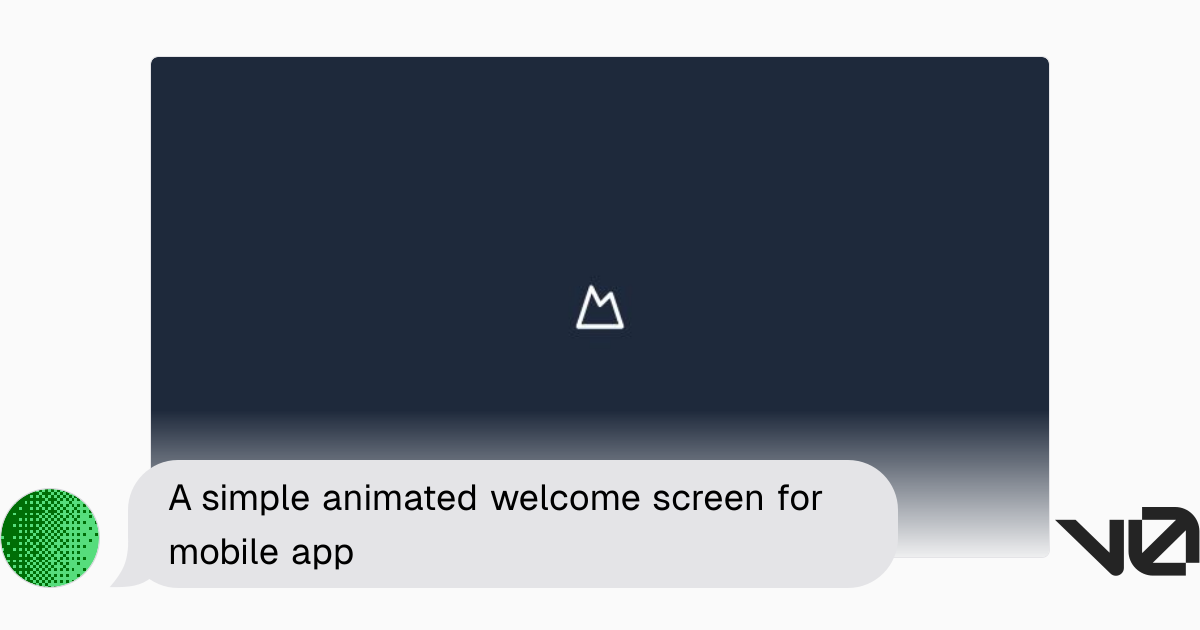 A simple animated welcome screen for mobile app | A shadcn/ui and v0 ...