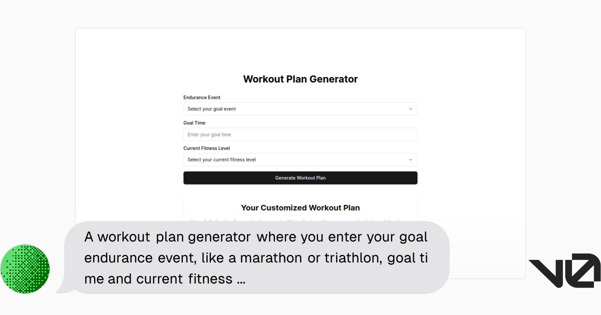 A workout plan generator where you enter your goal endurance event ...