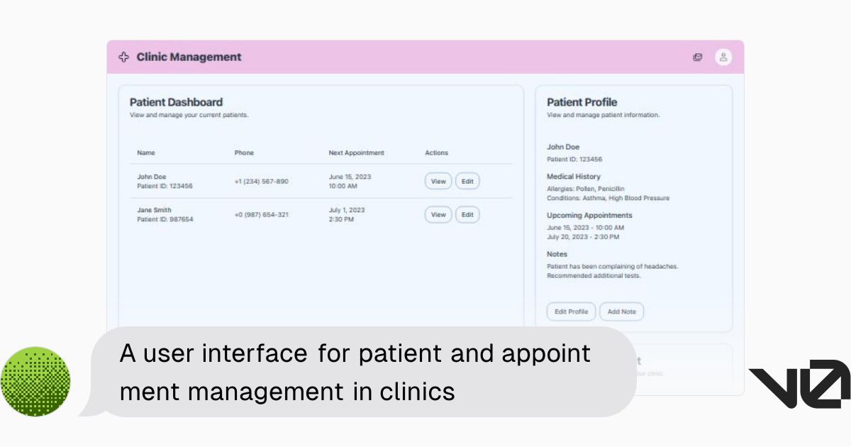 A user interface for patient and appointment management in clinics | A ...