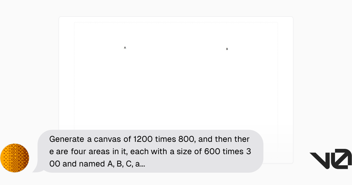 Generate a canvas of 1200 times 800, and then there are four areas in ...