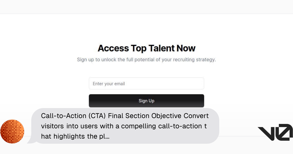 Call-to-Action (CTA) Final Section Objective Convert visitors into ...
