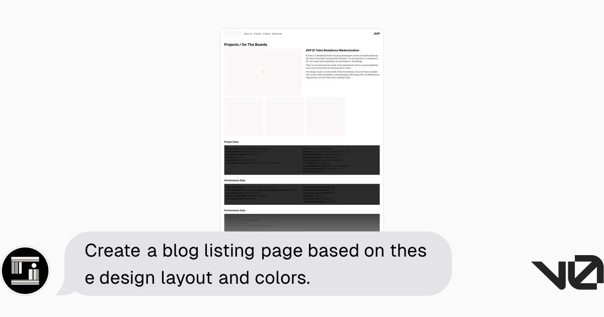 Create a blog listing page based on these design layout and colors. | A ...