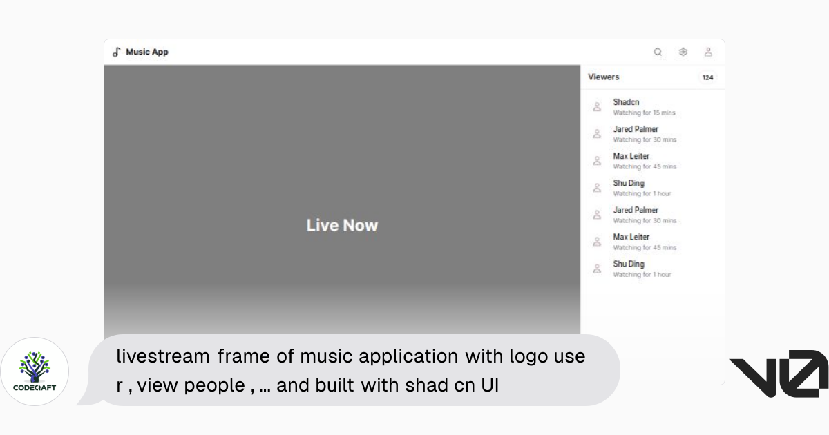 livestream frame of music application with logo user , view people ...