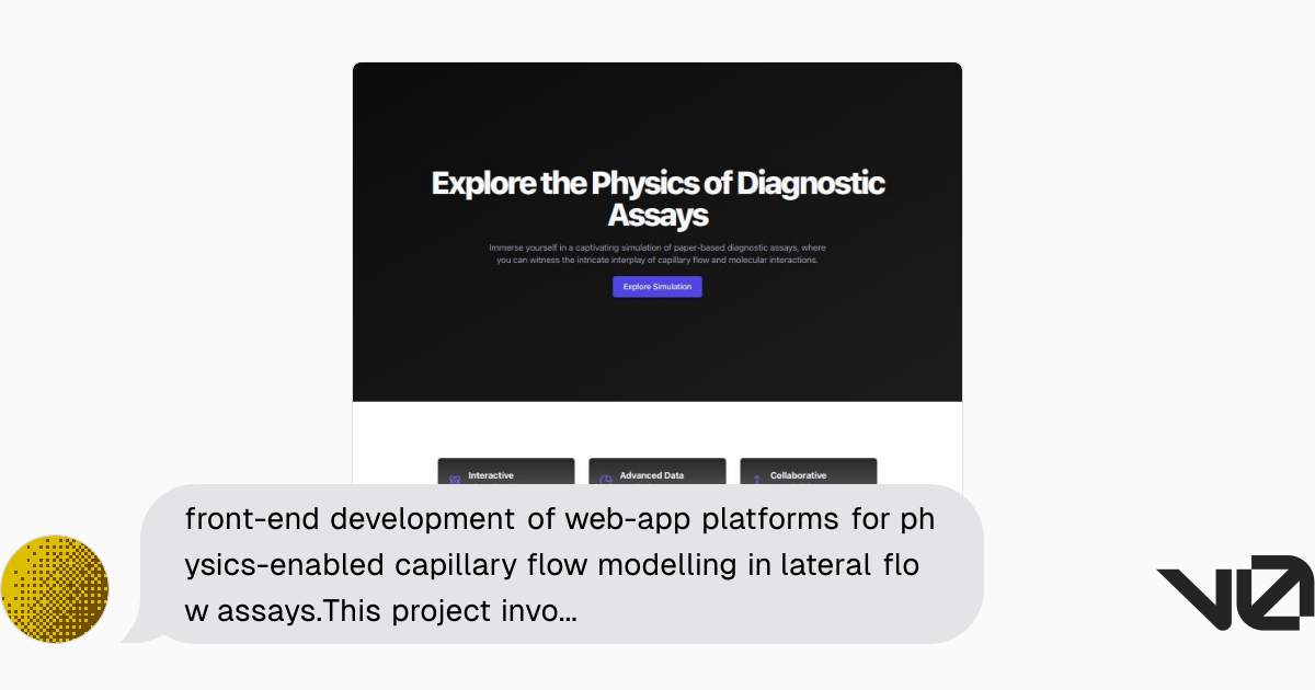 front-end development of web-app platforms for physics-enabled ...