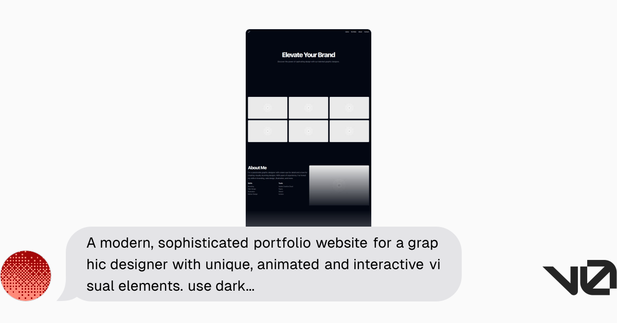 A modern, sophisticated portfolio website for a graphic designer with ...